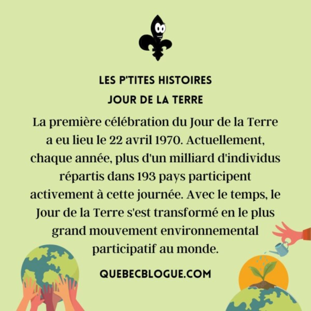 Les origines du Jour de la Terre